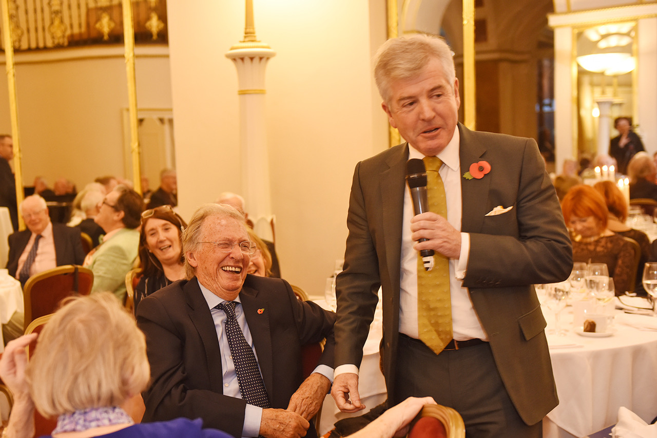 Dr Harry Brunjes presents Tommy Steele with a Lifetime Achievement ...